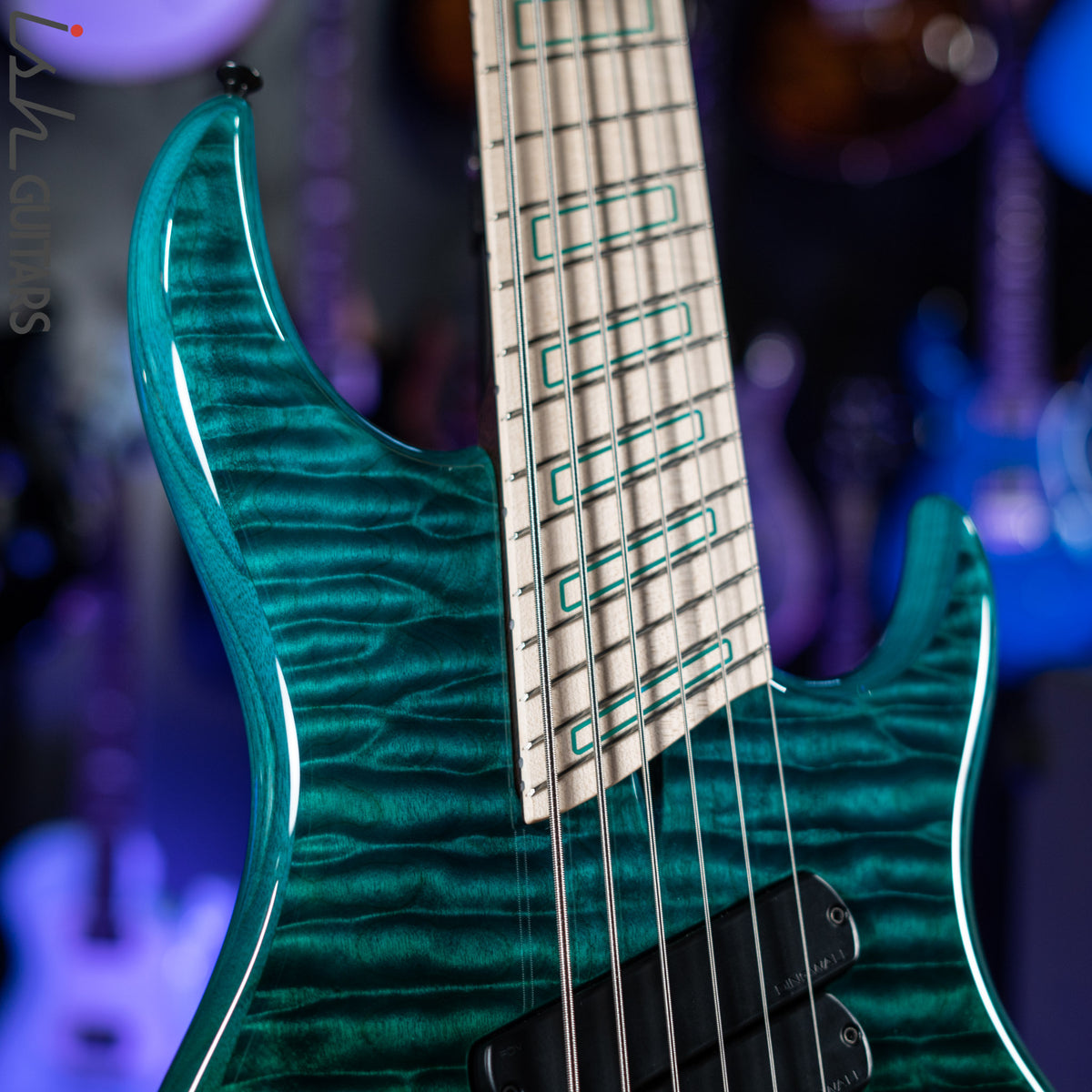 Dingwall Z3 6-String Bass Green to Turquoise Fade – Ish Guitars
