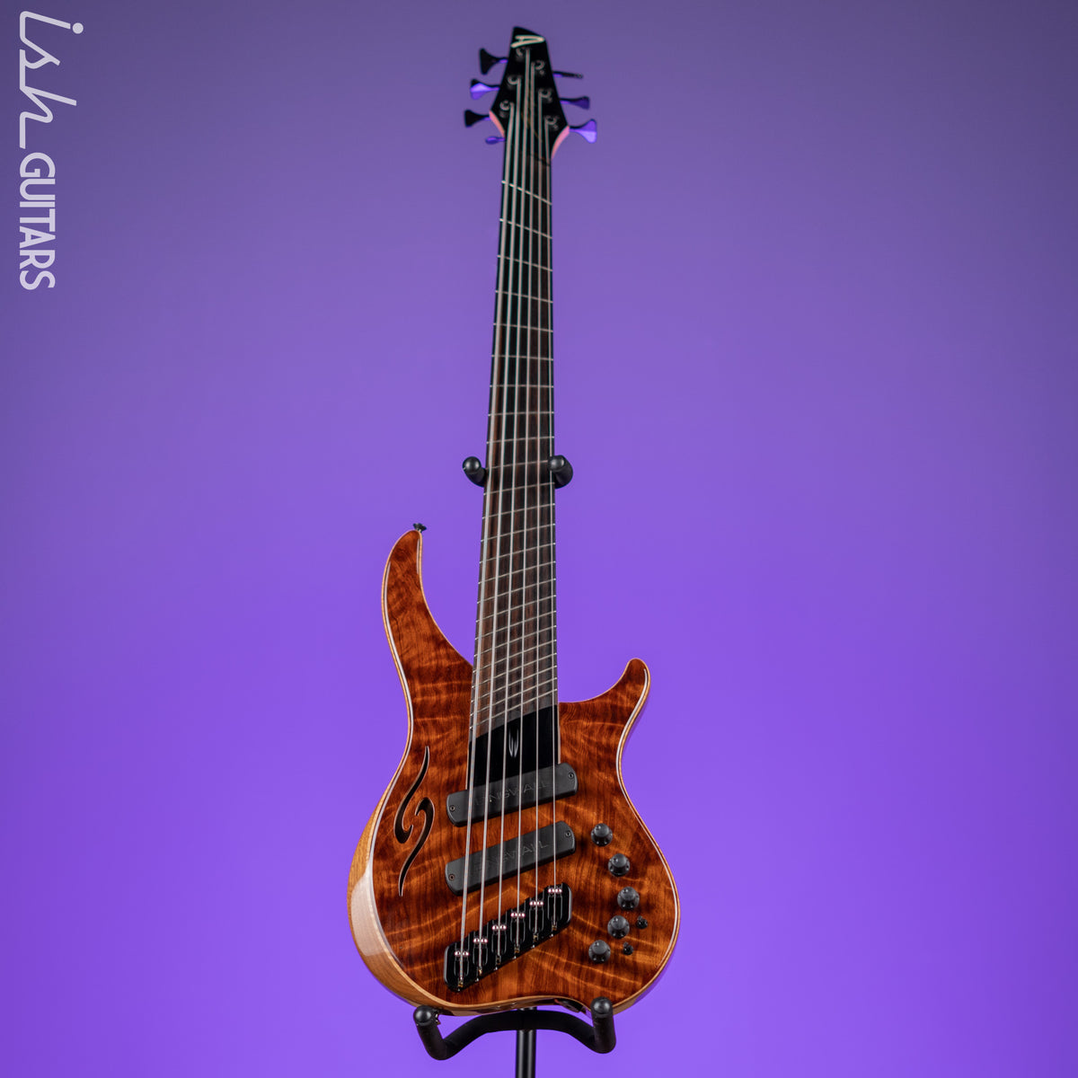 Dingwall Afterburner II Semi-Hollow 6-String Bass Natural – Ish Guitars