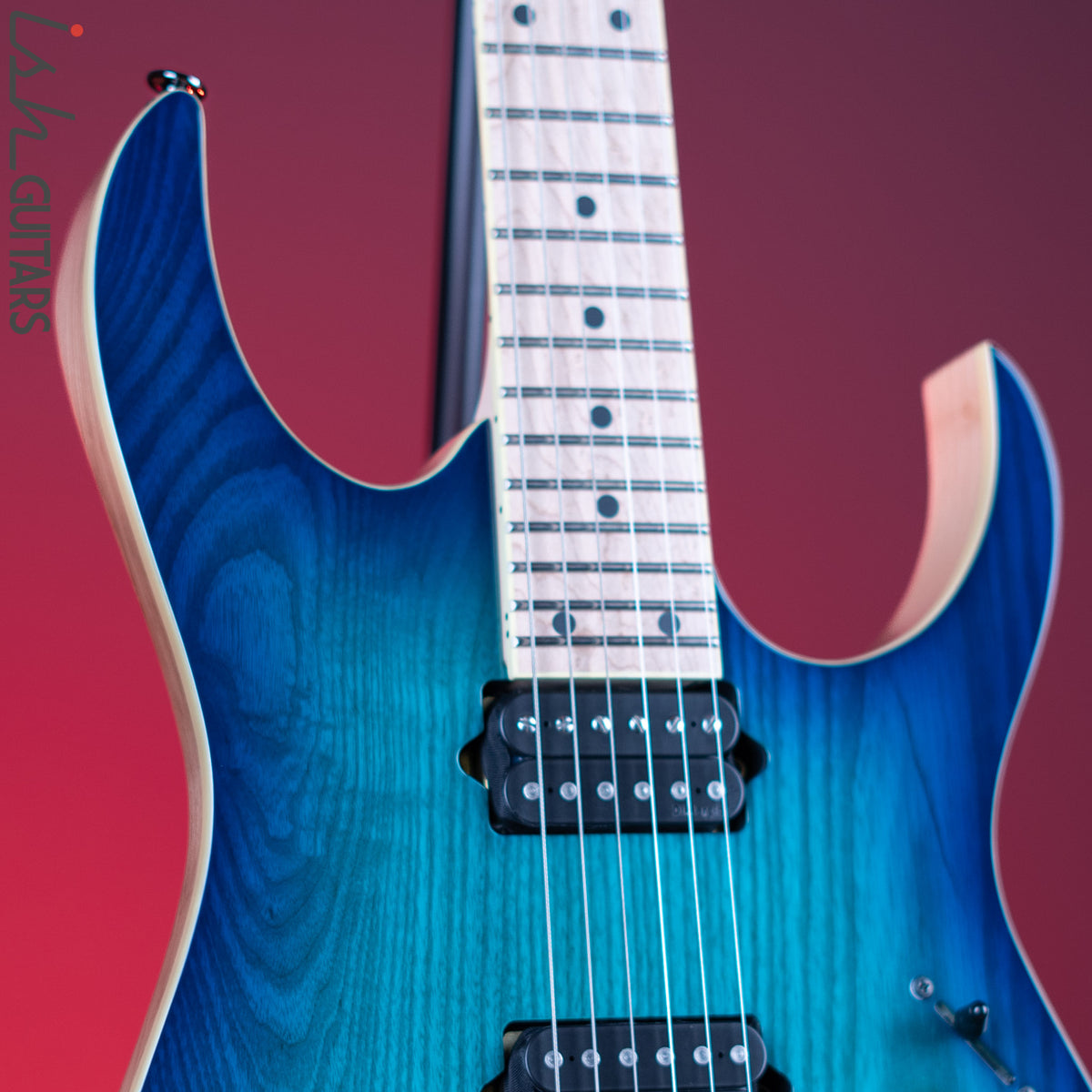 Ibanez RG652AHM Prestige Electric Guitar Nebula Green Burst – Ish Guitars