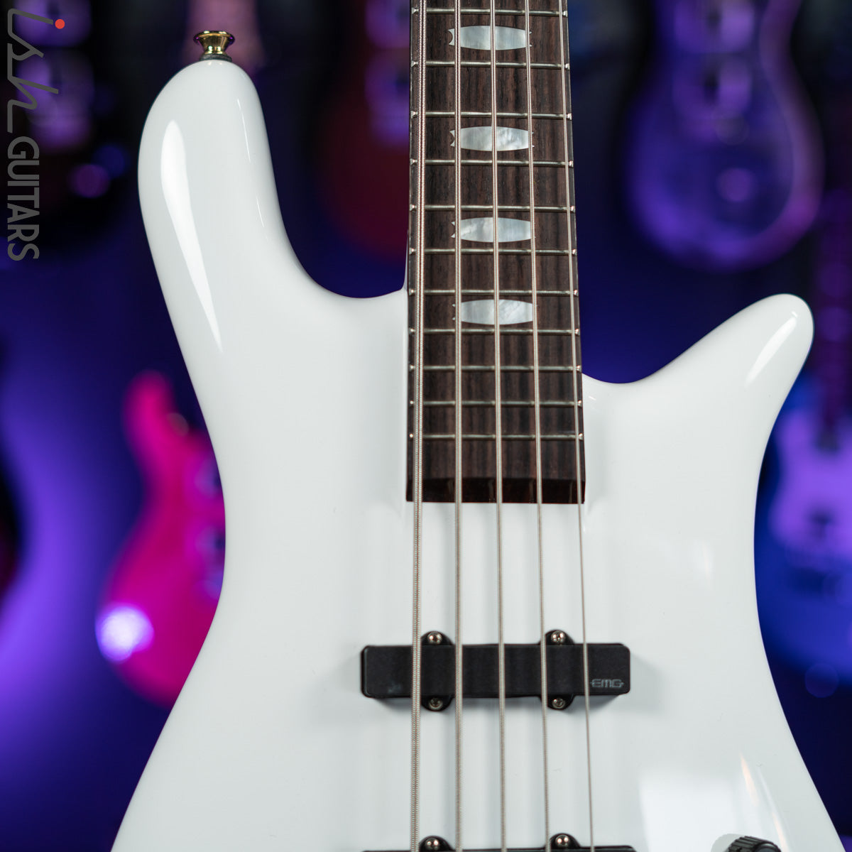 Spector Euro 5 Classic 5-String Bass White Gloss Demo – Ish Guitars