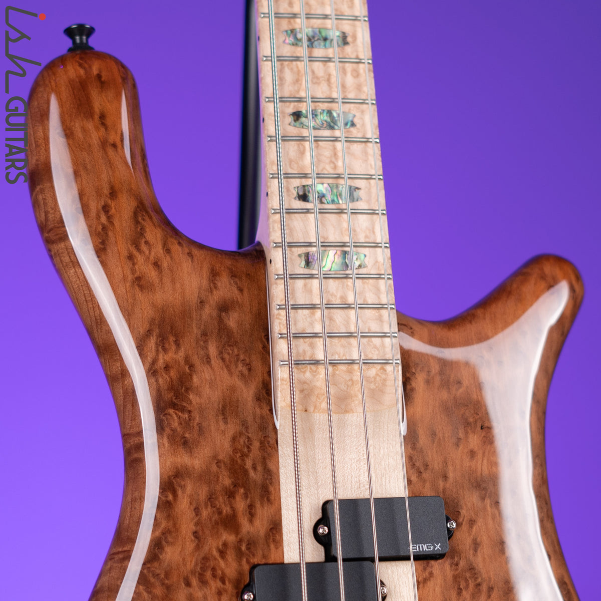 Spector NS-2 4-String Bass Natural Redwood Burl – Ish Guitars