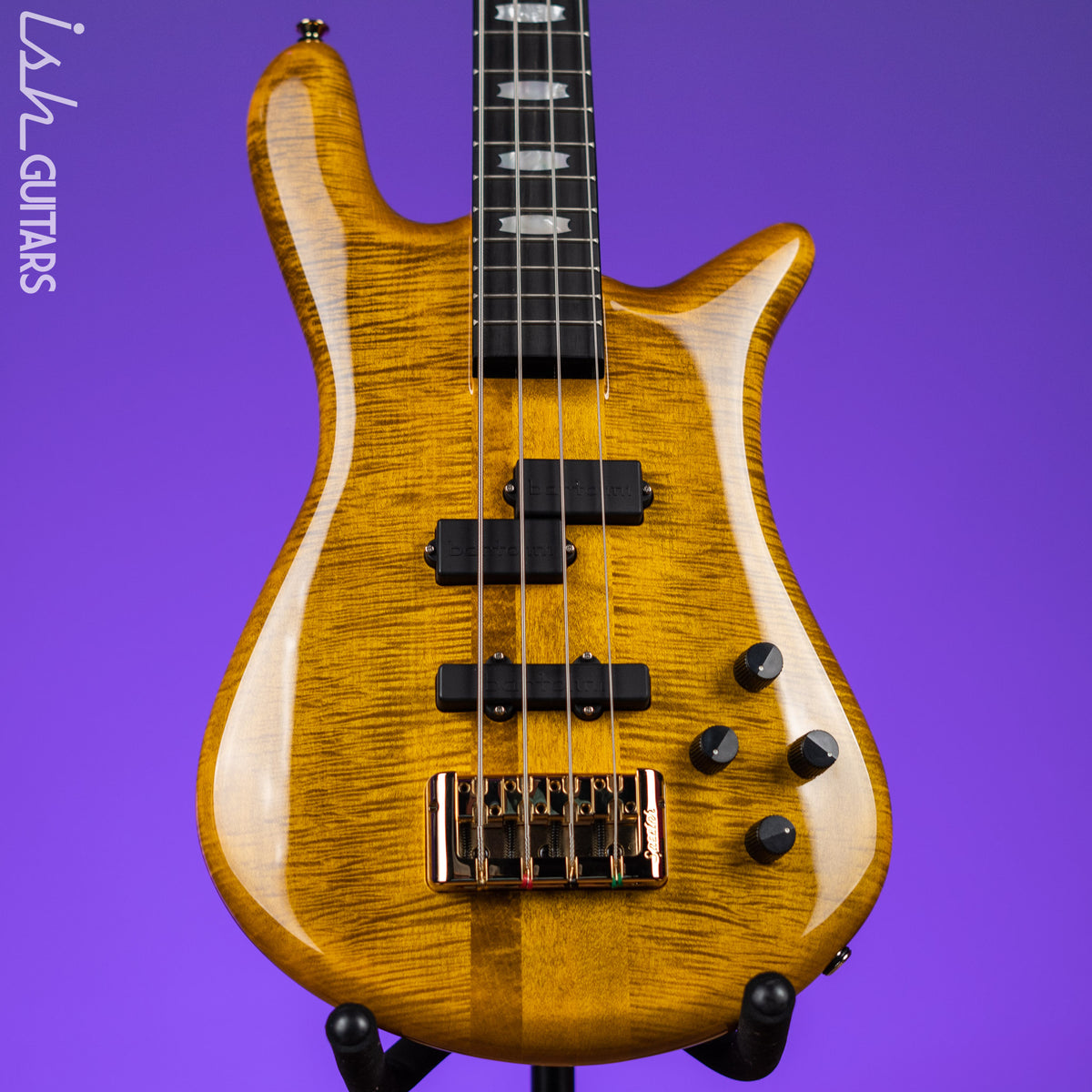 Spector Euro4 LT 4-String Bass Tiger Eye Gloss – Ish Guitars