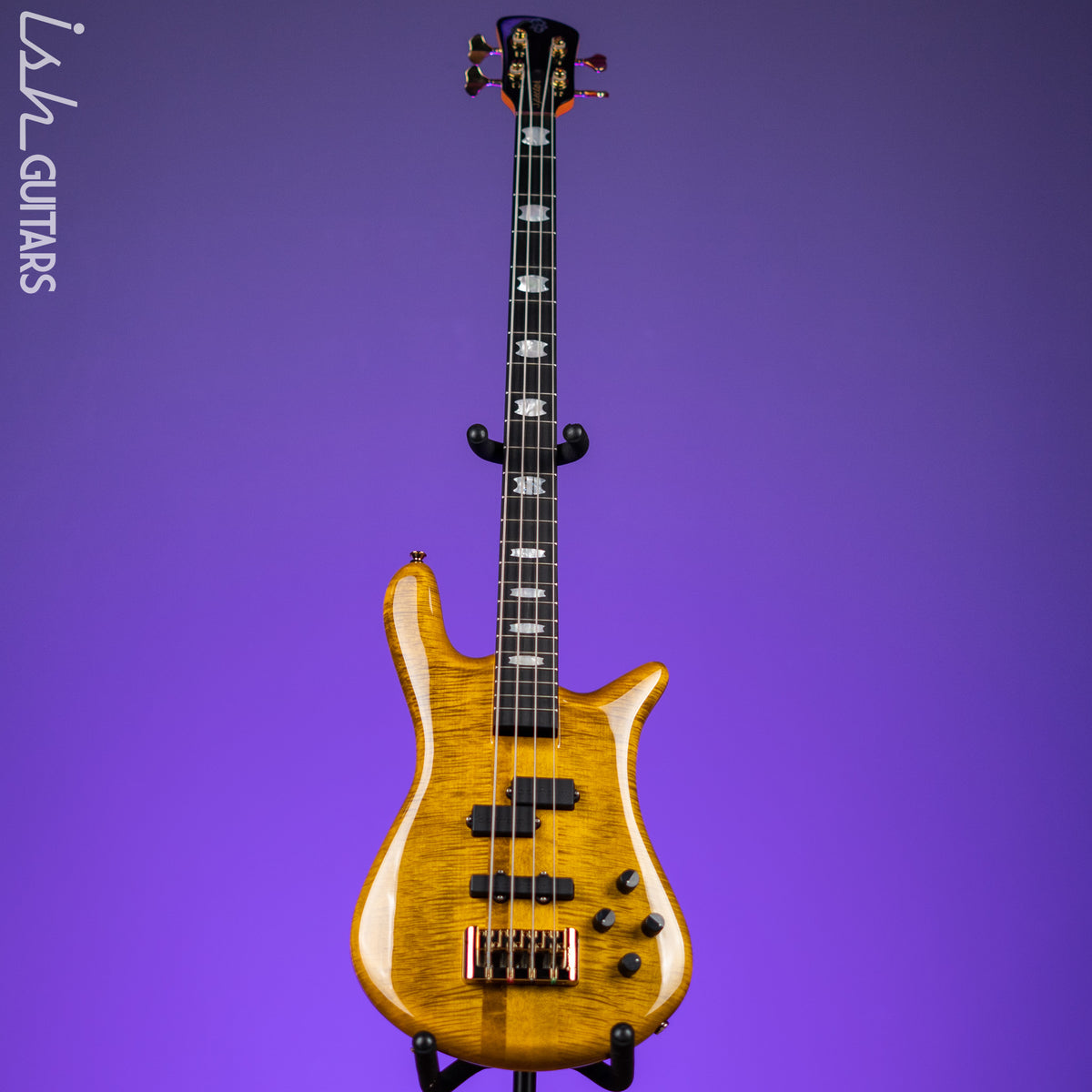 Spector Euro4 LT 4-String Bass Tiger Eye Gloss – Ish Guitars