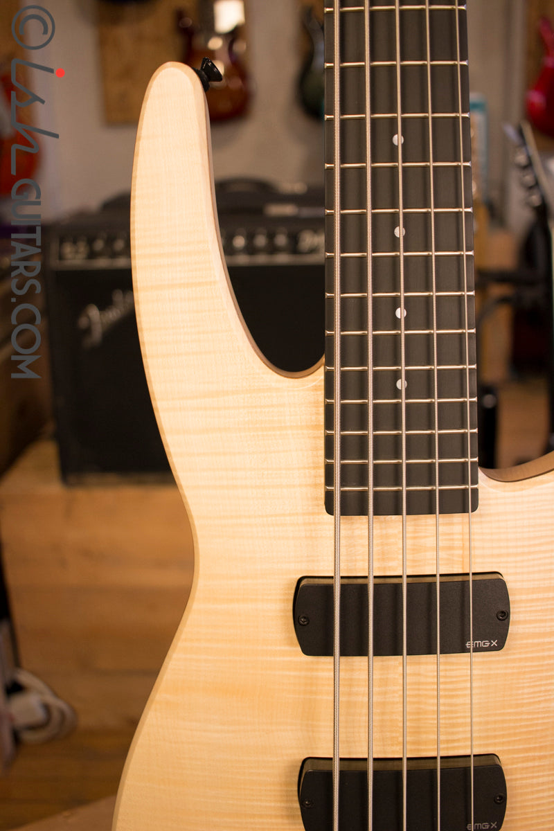 NS Designs CR5 Bass Guitar Natural Satin Fretted Headless – Ish Guitars