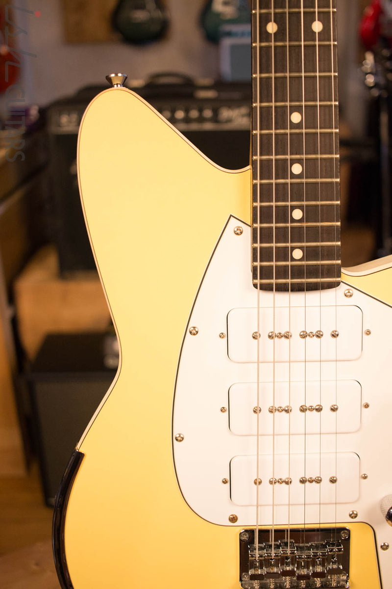 2000's USA Reverend Slingshot Custom Yellow P90's Bass Contour RARE ...