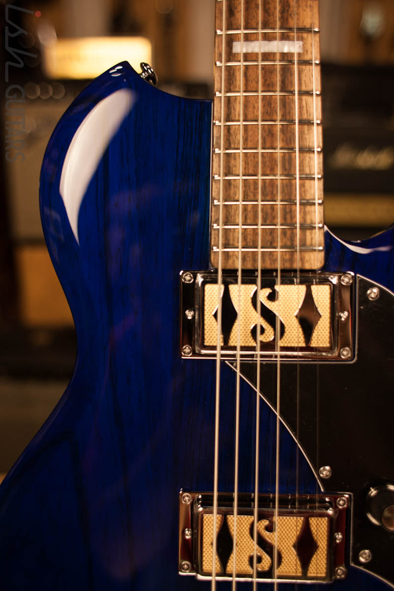 2018 Supro Island Series 2022TB Westbury Baritone Trans Blue – Ish Guitars