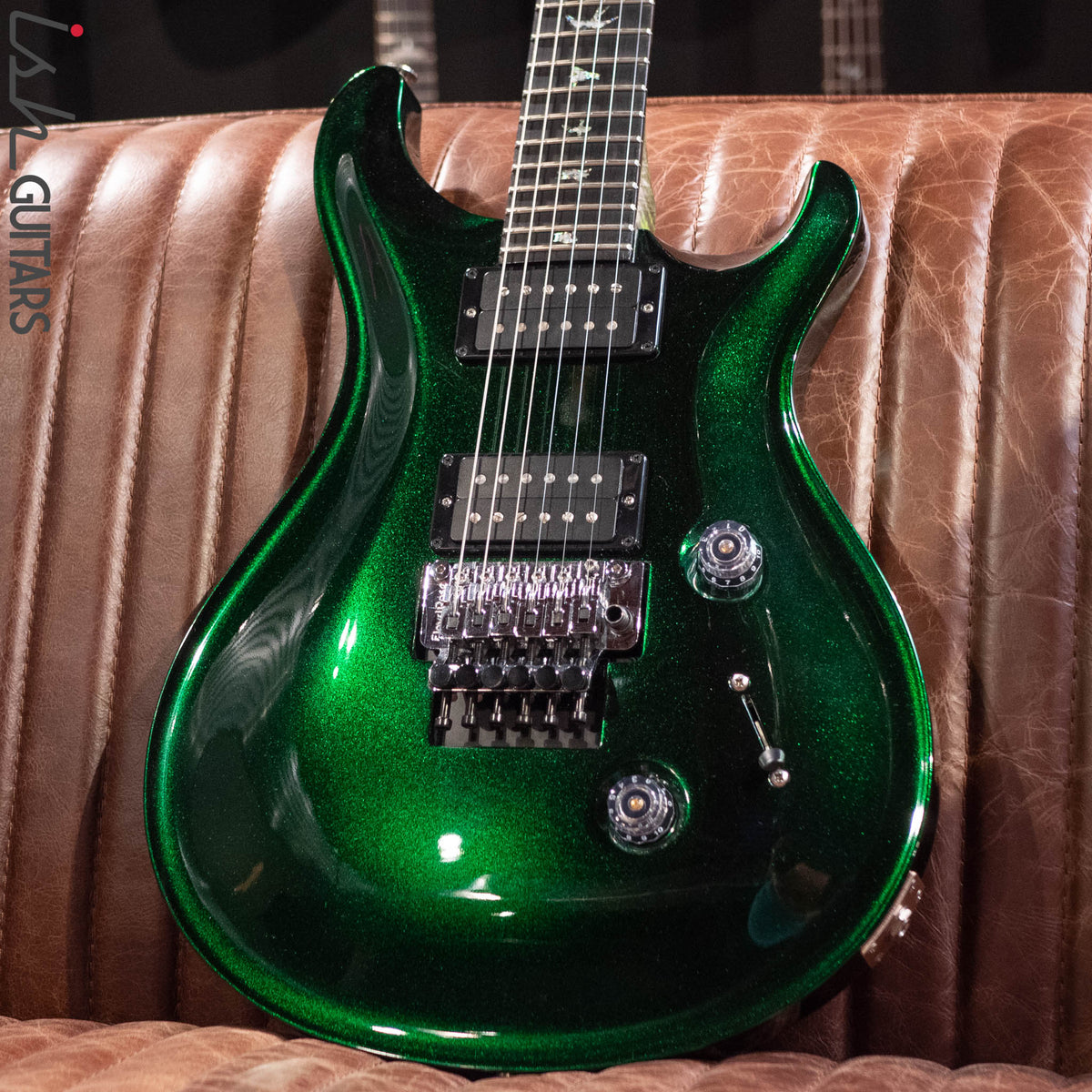2021 PRS Custom 24 Floyd Rose Custom Color Emerald Green Metallic – Ish ...