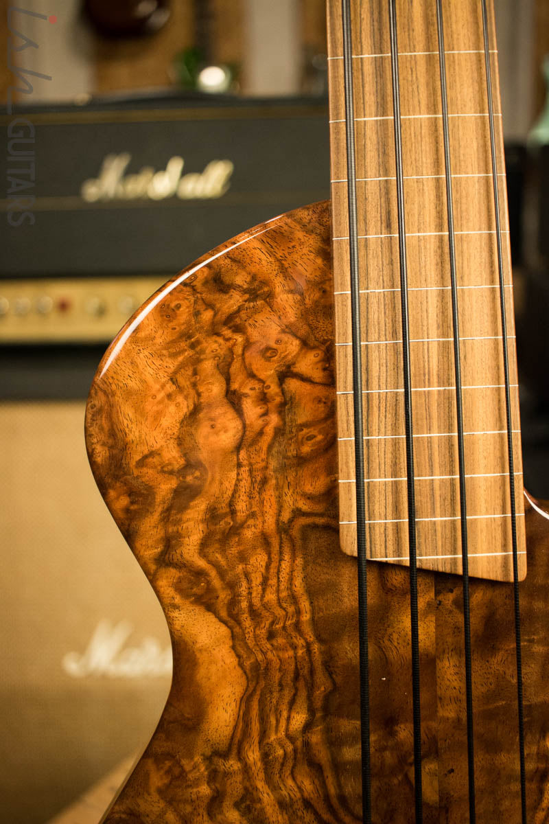 Veillette Paris Four String Fretless Bass Poplar Walnut Natural – Ish ...